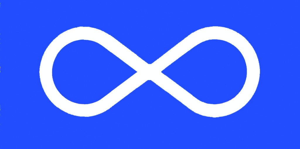 Métis Infinity Flag – Blue | Gabriel Dumont Institute