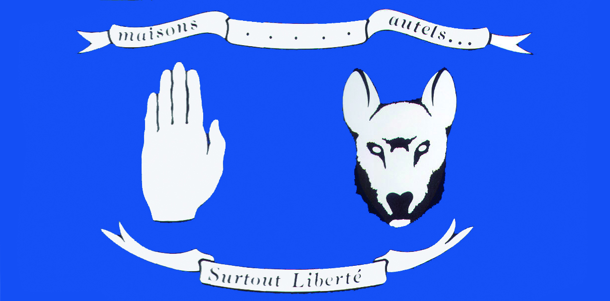 The 1885 Métis Resistance Standard Flag : r/vexillology