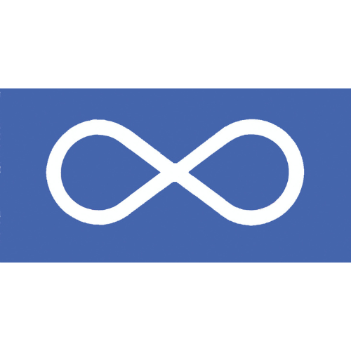 Métis Infinity Flag – Blue | Gabriel Dumont Institute