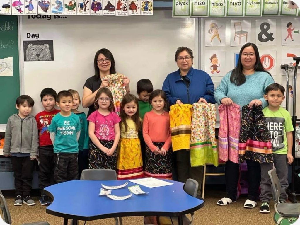 Paying it Forward – Ribbons Skirts for the Kids | Gabriel Dumont Institute